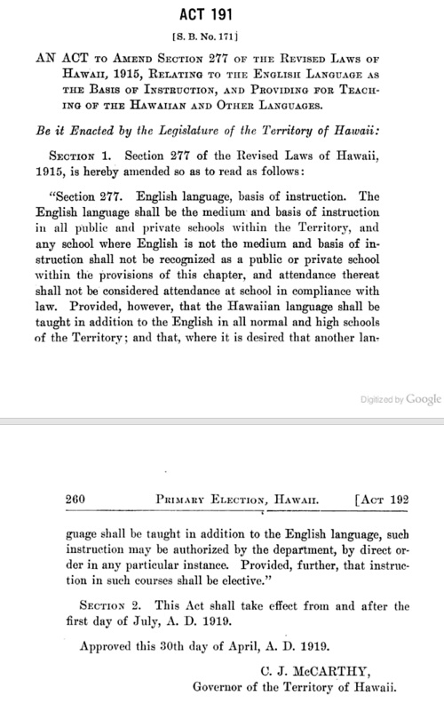 Hawaiian … Banned? | Images of Old Hawaiʻi