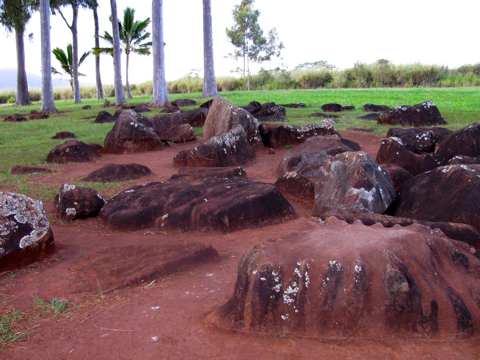 Kūkaniloko Birthstones | Images of Old Hawaiʻi