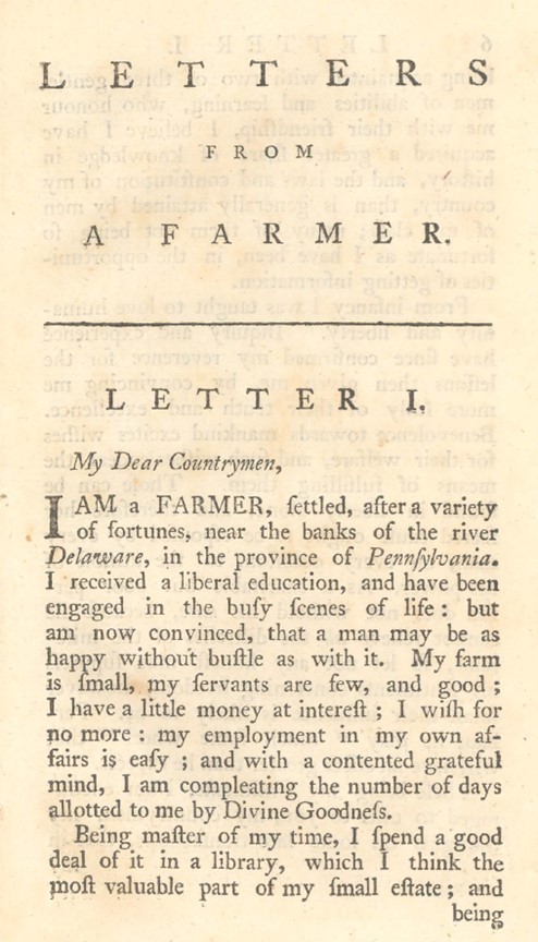 About 250 Years Ago … Letters from a Farmer in Pennsylvania | Images of Old Hawaiʻi