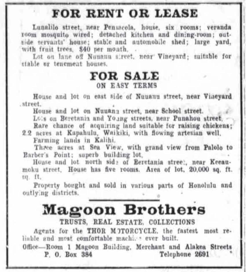 J Alfred Magoon | Images of Old Hawaiʻi