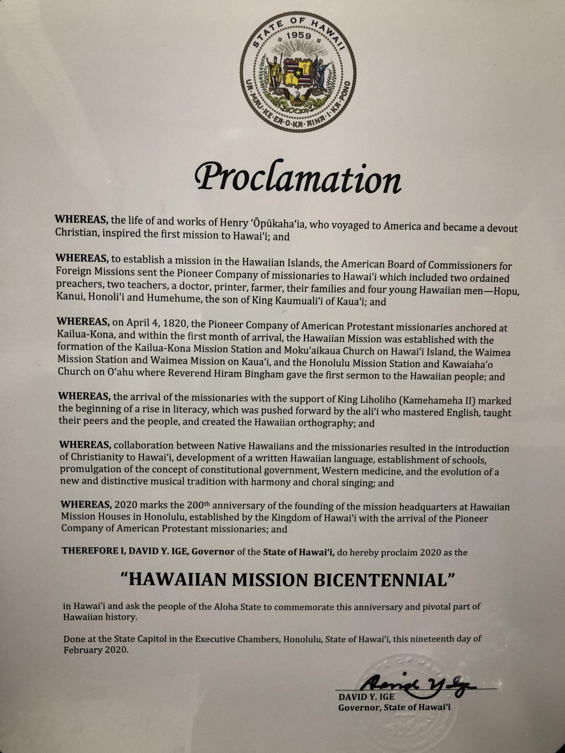 2020 – Year of the Hawaiian Mission Bicentennial | Images of Old Hawaiʻi