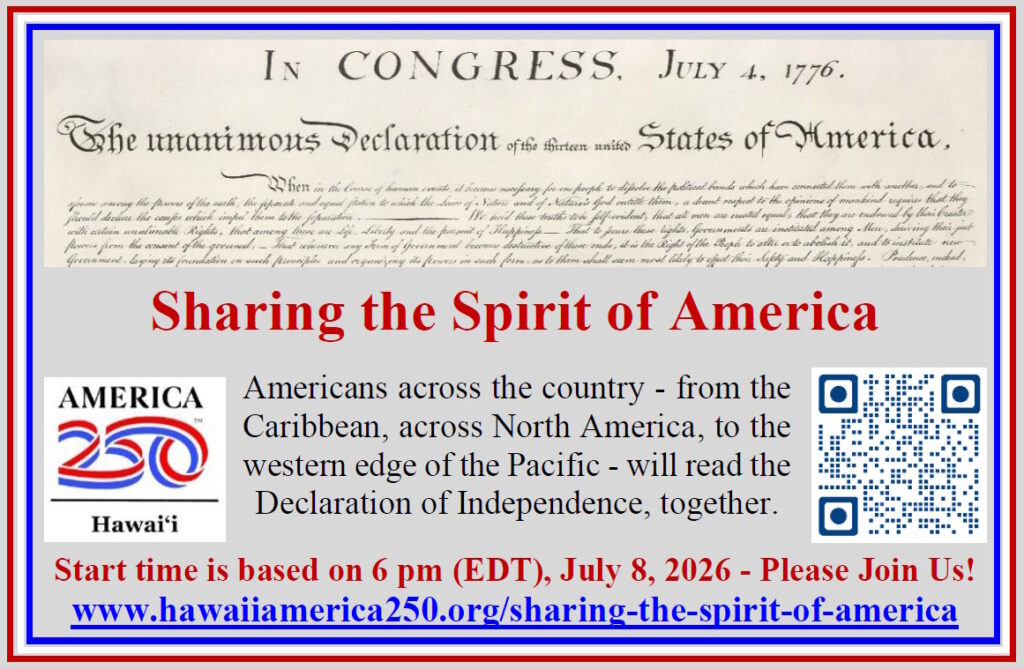 Sharing the Spirit of America – Mark Your Calendars ...