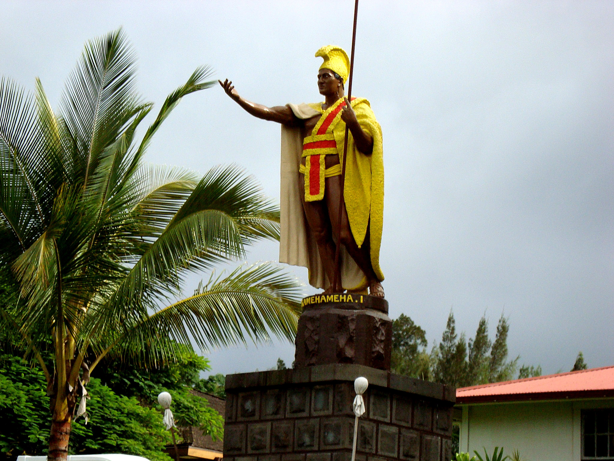 The original statue of King Kamehameha I, in Kapaʻau, North Kohala ...