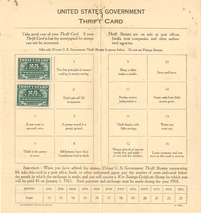 Thrift Stamps | Images of Old Hawaiʻi